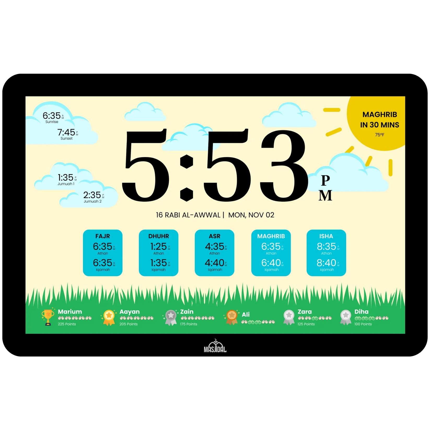 Masjidal Athan Clock – Most Accurate and Robust Adhan Clock